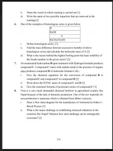 Class 11 Chemistry model question paper with Solution.